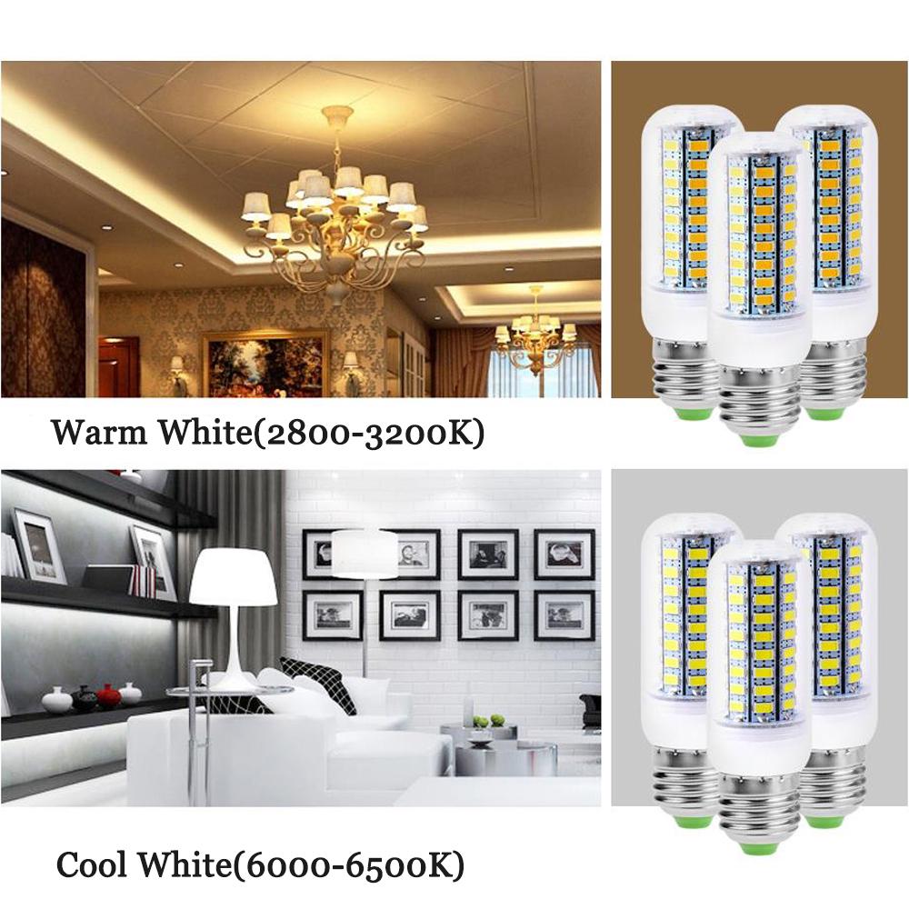 Ranpo E27 E14 GU10 G9 B22 B15 AC 220V LED Corn Bulb Light 5730 SMD 72LEDs 25W Lamps High Bright ...