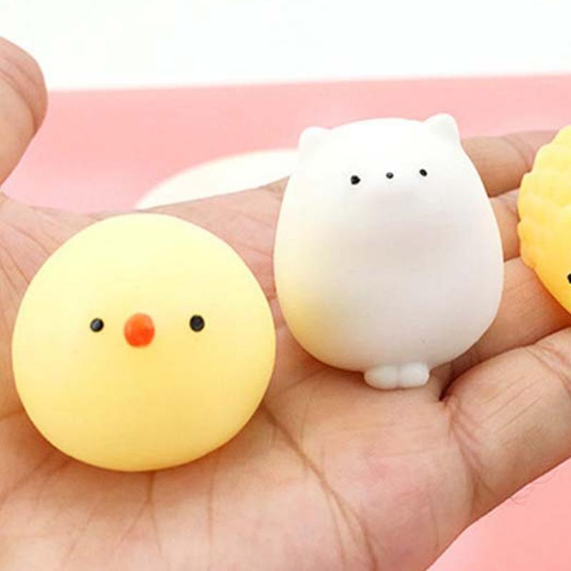 Buy 50pcs Mini Cute Animals Squishy Toys Anti Stress Relief Squeeze Toy ...