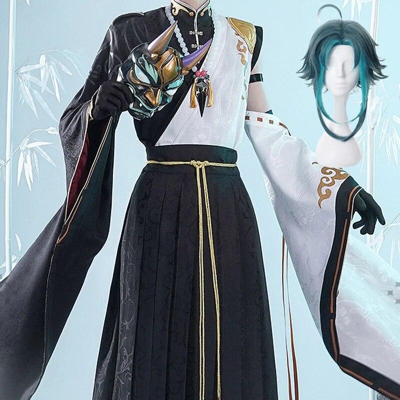 Buy Genshin Impact Xiao Ancient Cosplay Costume Game Anime Cos Clothing ...