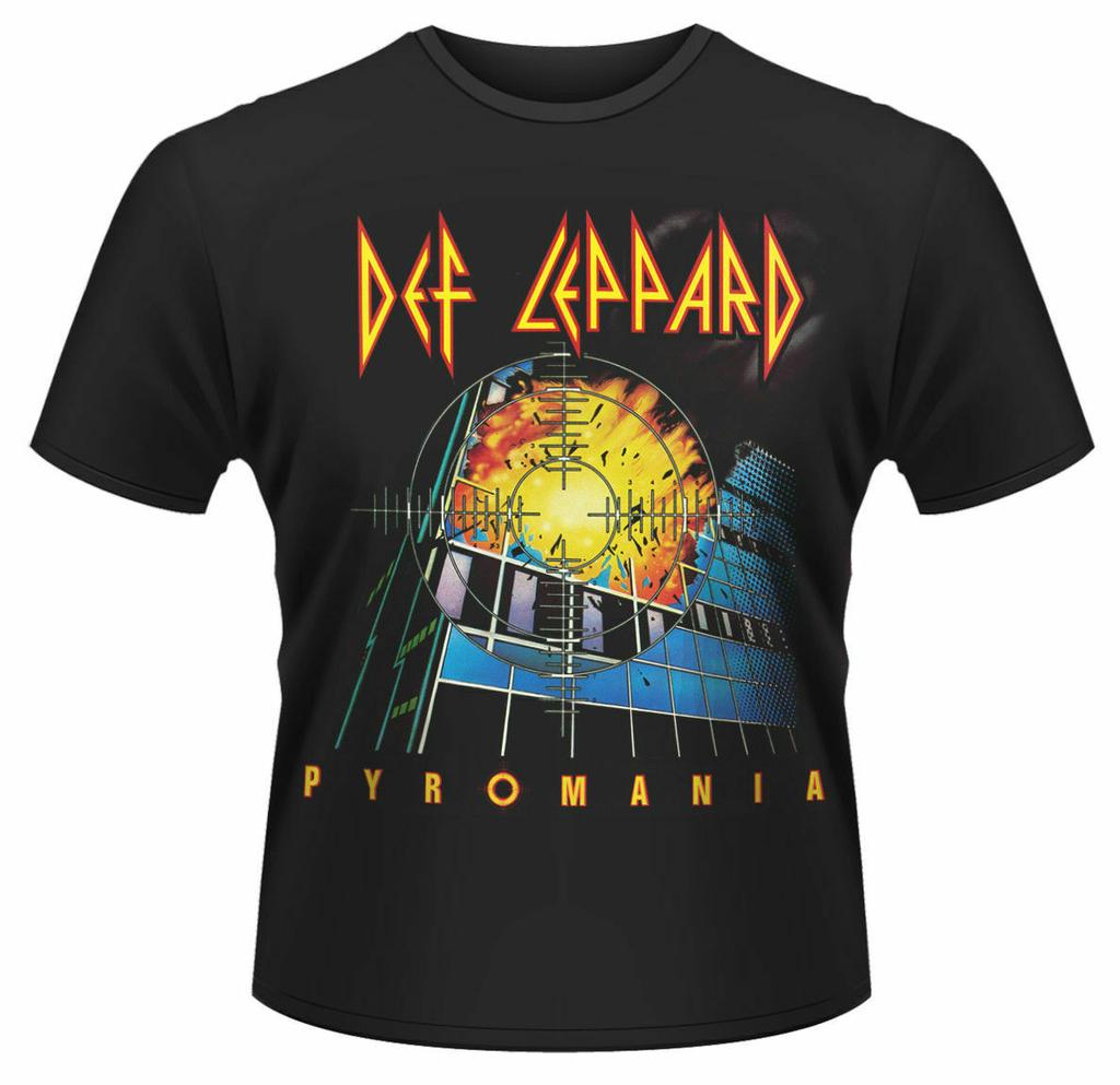 Buy Official Def Leppard T Shirt Pyromania Black Mens at affordable ...