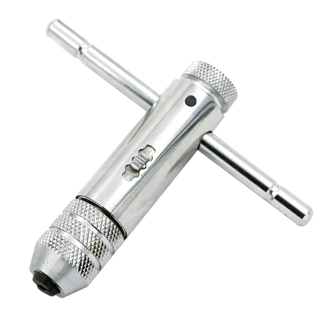 Buy M3-M8 Reversible T-handle Ratchet Wrench for Faucets and Die Set at ...