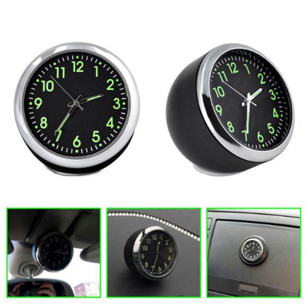 Buy Mini Car Clock In Car Luminous Mechanics Quartz Clock Car Watch ...