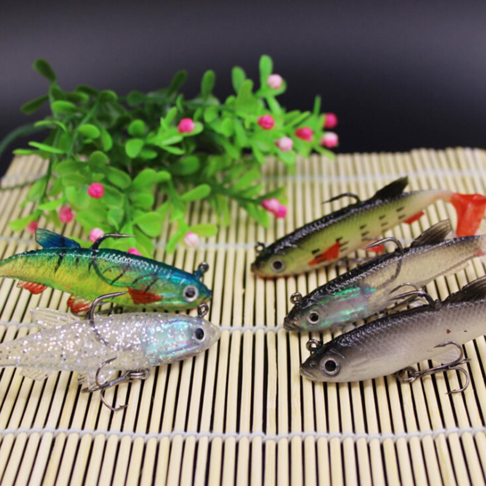 Buy T Tail Bait Bionic Bait Double Hook Bag Lead Soft Bait 8-9cm 14g at ...