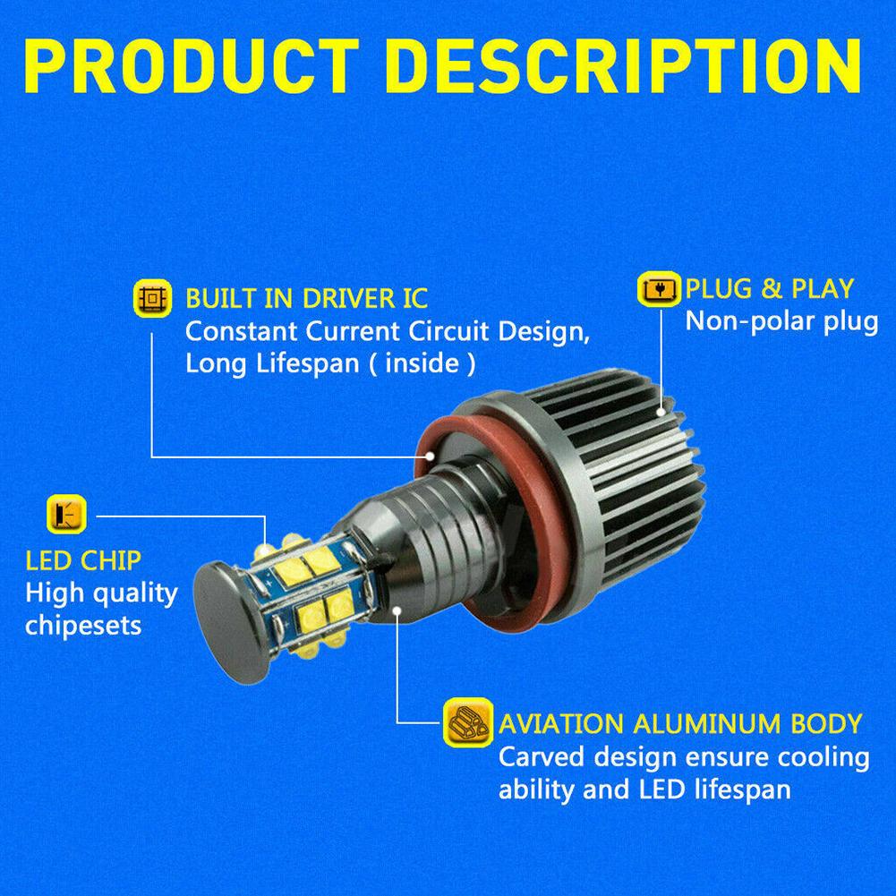 Buy Angel Eyes LED Light Bulb 100% Brand New 6500K-7000K at affordable ...