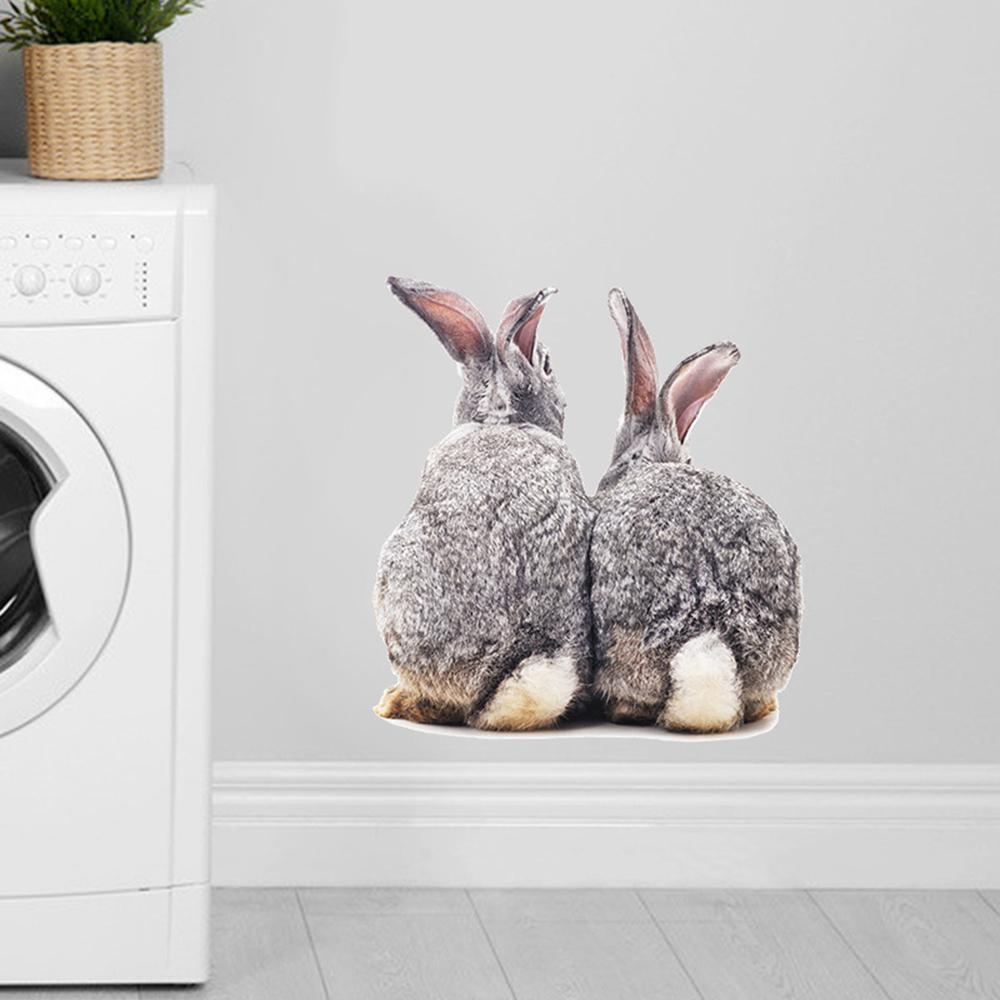 Buy Kids Rooms Rabbits Sticker Waterproof Cute Animals Wall Sticker ...