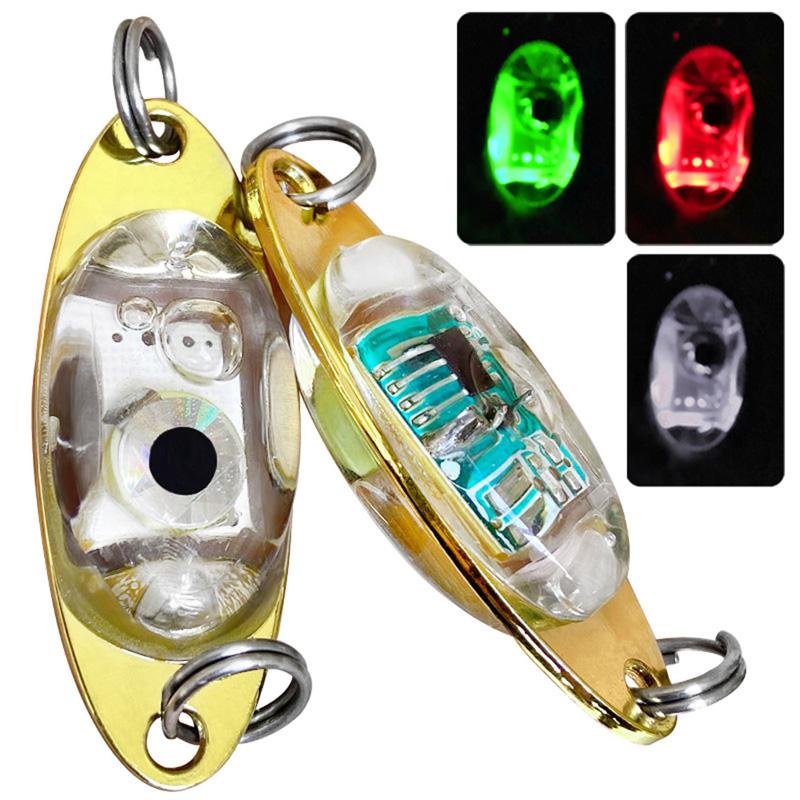 Deep Drop Fishing Light Led Spoons Underwater Flasher Diamond Light ...