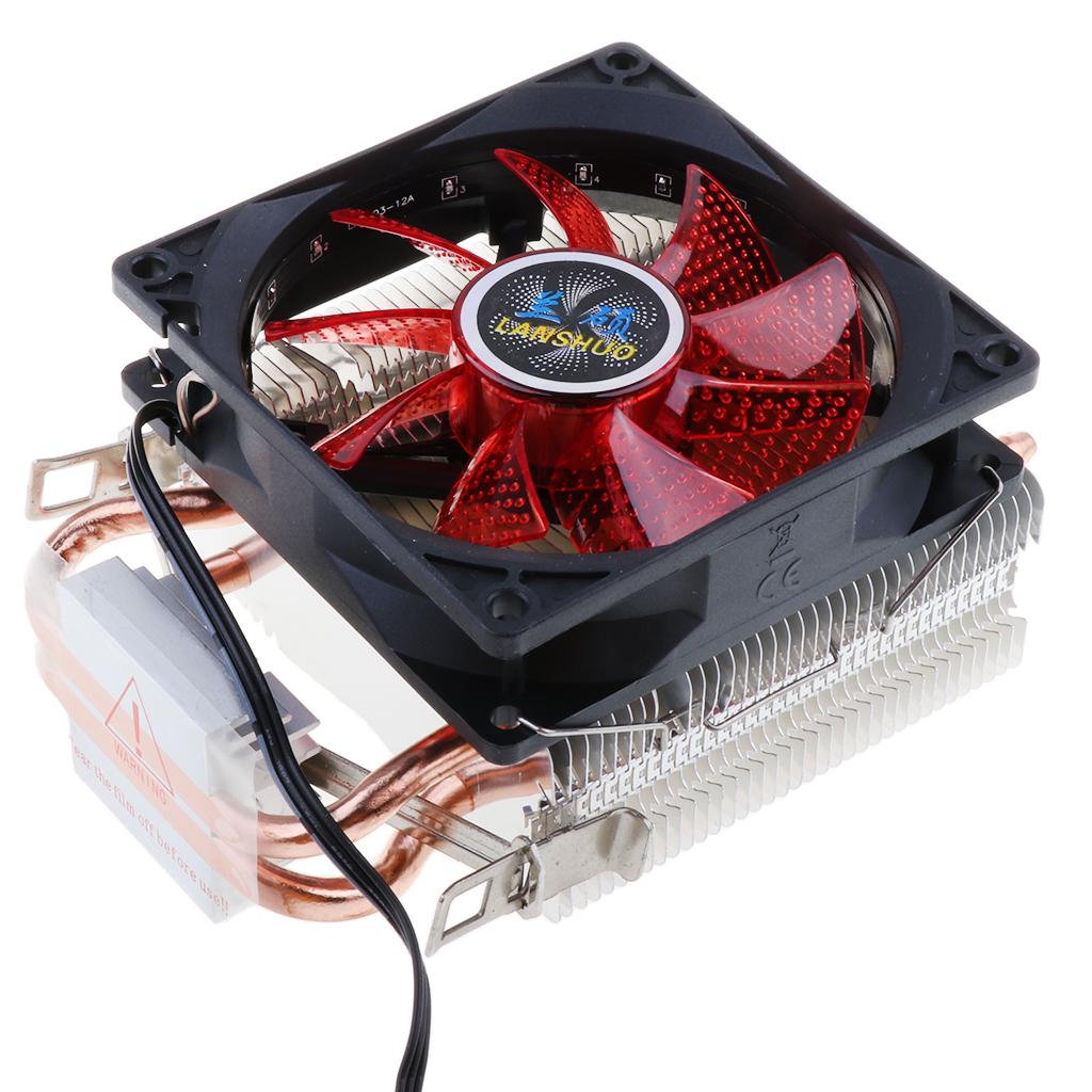CPU Cooler Single Fan LED for PC 12VDC with 3Pin Cable Red uygun ...
