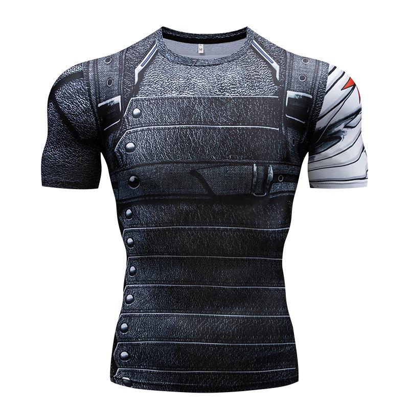 Mens Compression Shirt 3D Printed Fit Tight Sport T-Shirt-buy at a low ...
