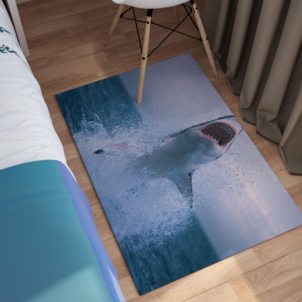 Buy Sharks Soft Non-Slip Mat Rug Bathroom Carpet Cushion Sharks Ocean ...