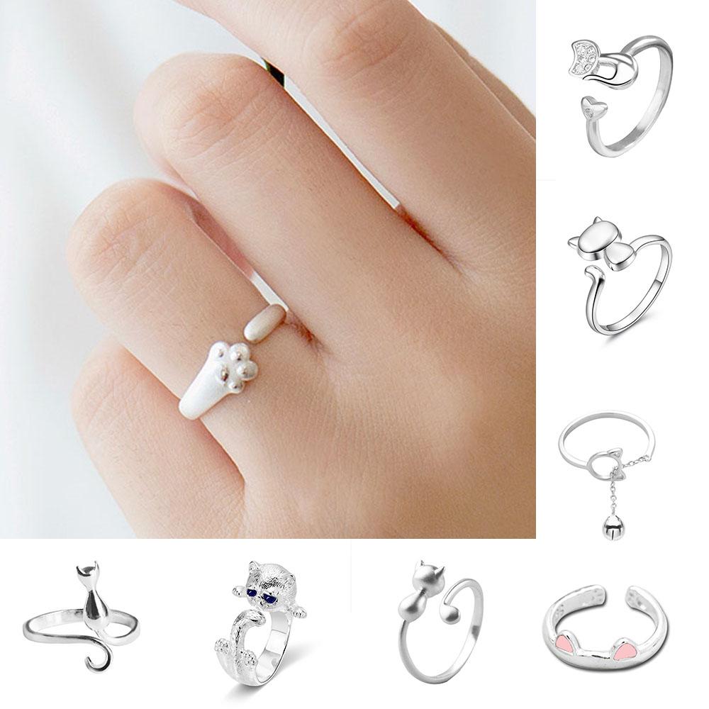 Open Rings Cat Finger Ring Adjustable For Women Alloy Fashion uygun ...