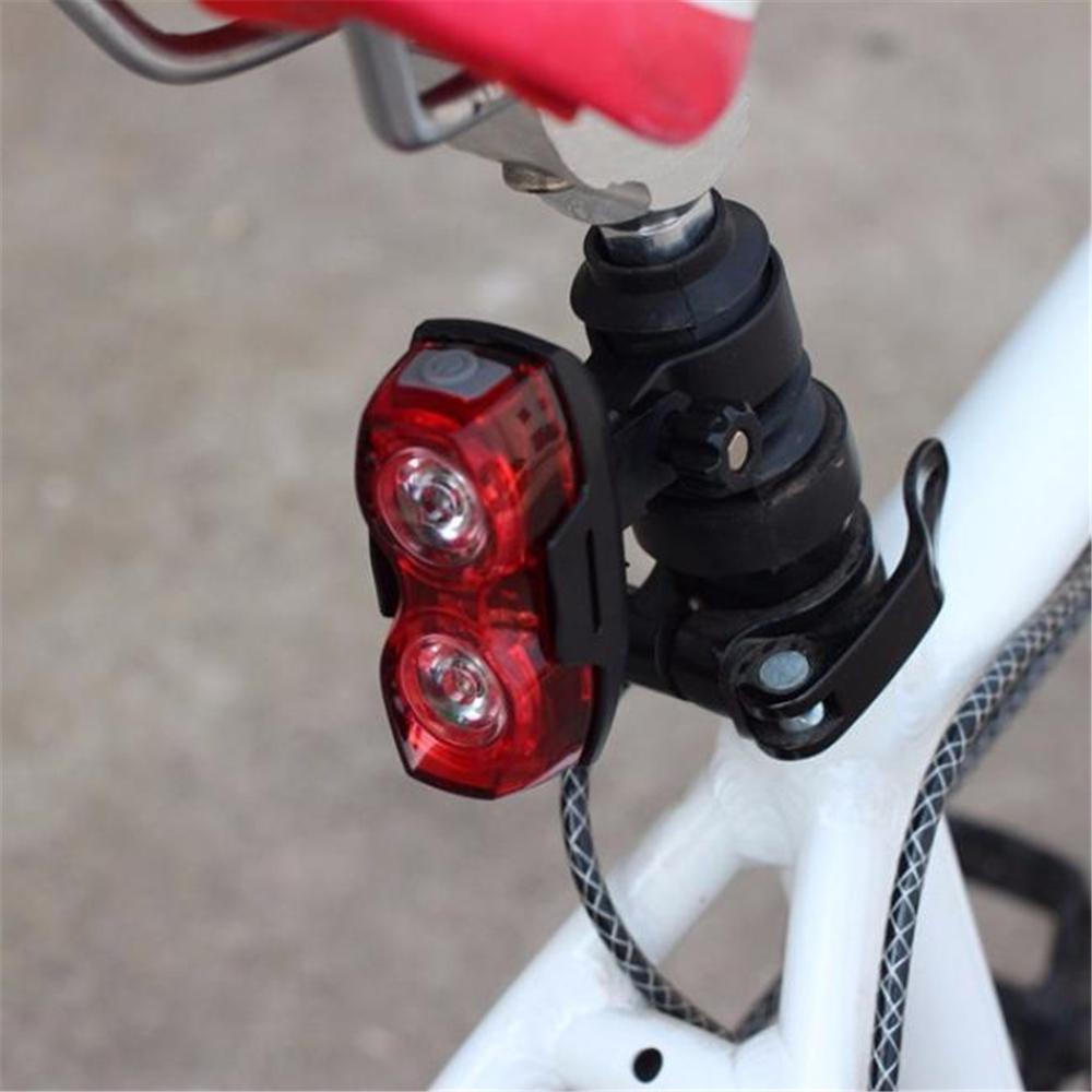 2 LED Super Bright Cycling Bike Bicycle Night Red Rear Tail Light ...