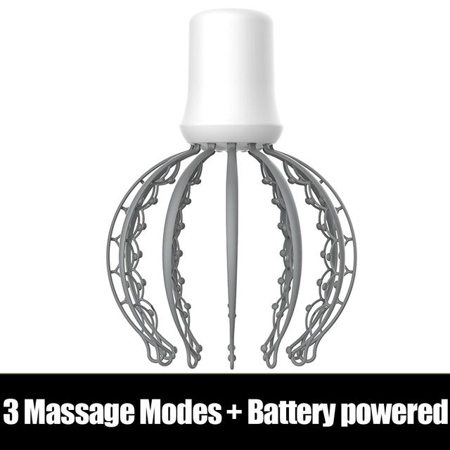 Buy Electric Octopus Claw Scalp Massager Hands Free Therapeutic Head ...