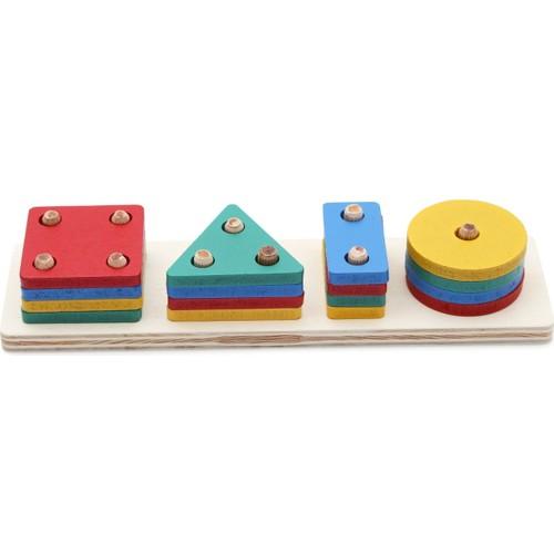 Buy Hamaha Wooden Toys Natural Wooden Educational Toy Rectangle 4 ...