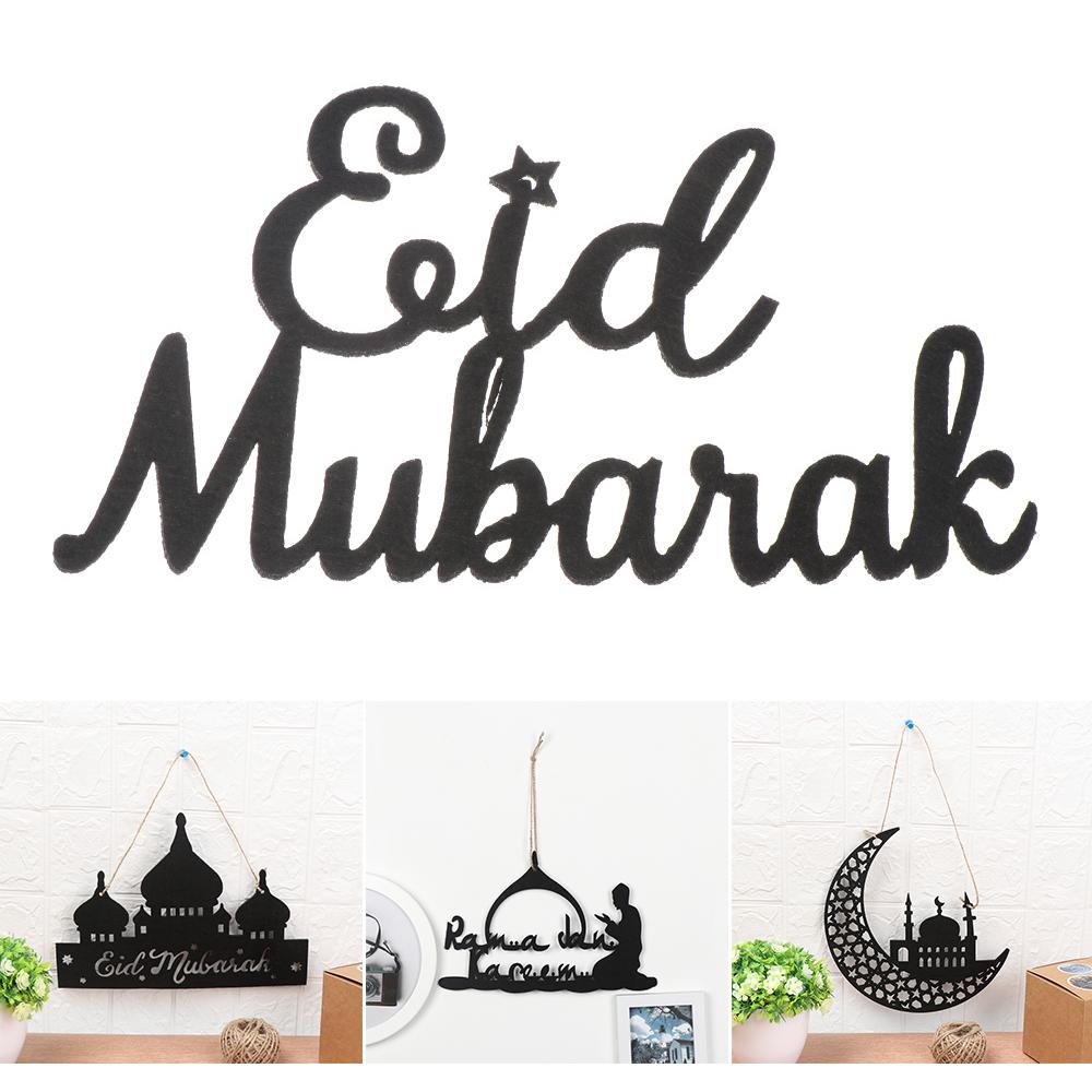 Buy Islamic Muslim Felt Home Party Supplies DIY Crafts Eid Mubarak ...