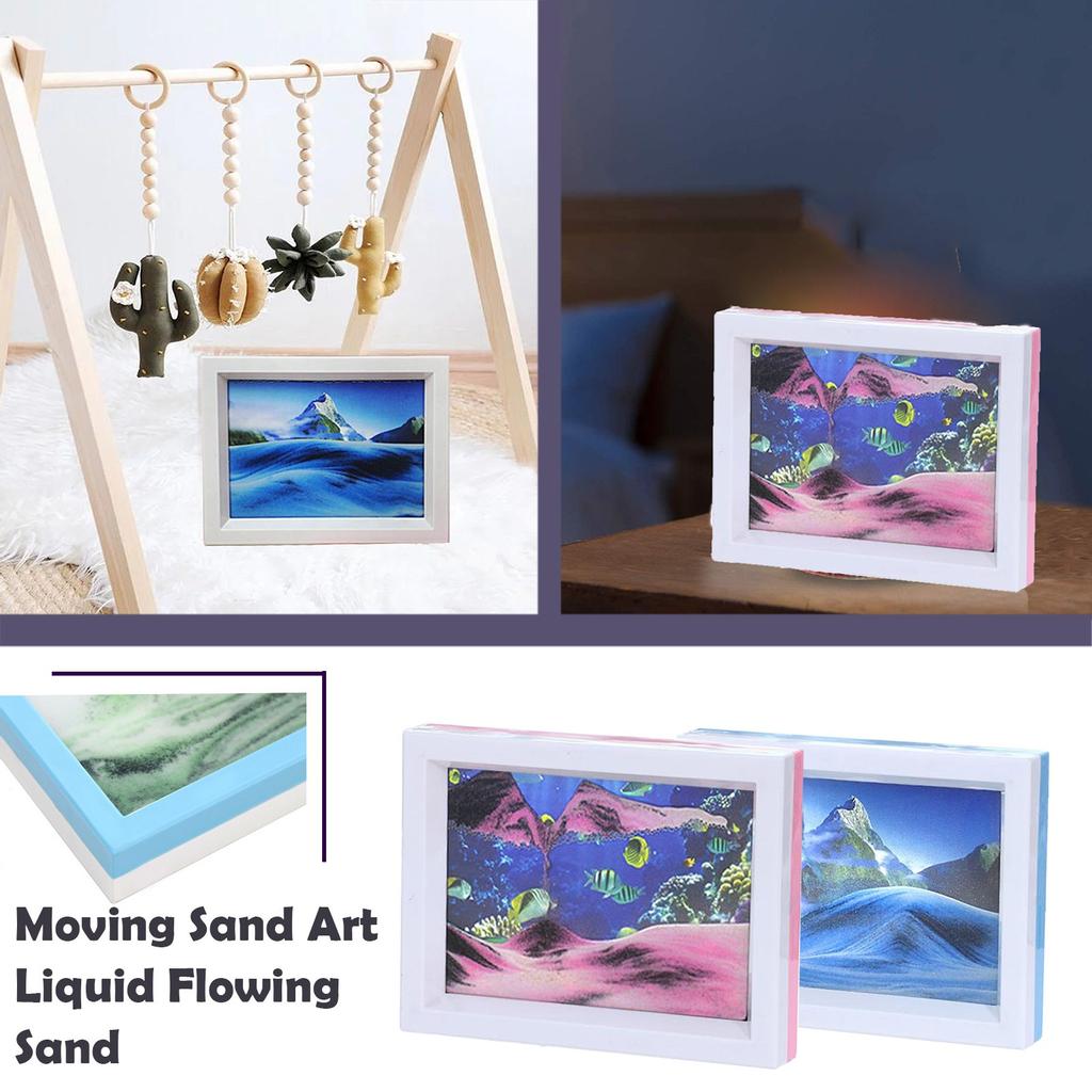 Buy 100ml Moving Sand Art Liquid Flowing Sand Art Picture Desktop ...
