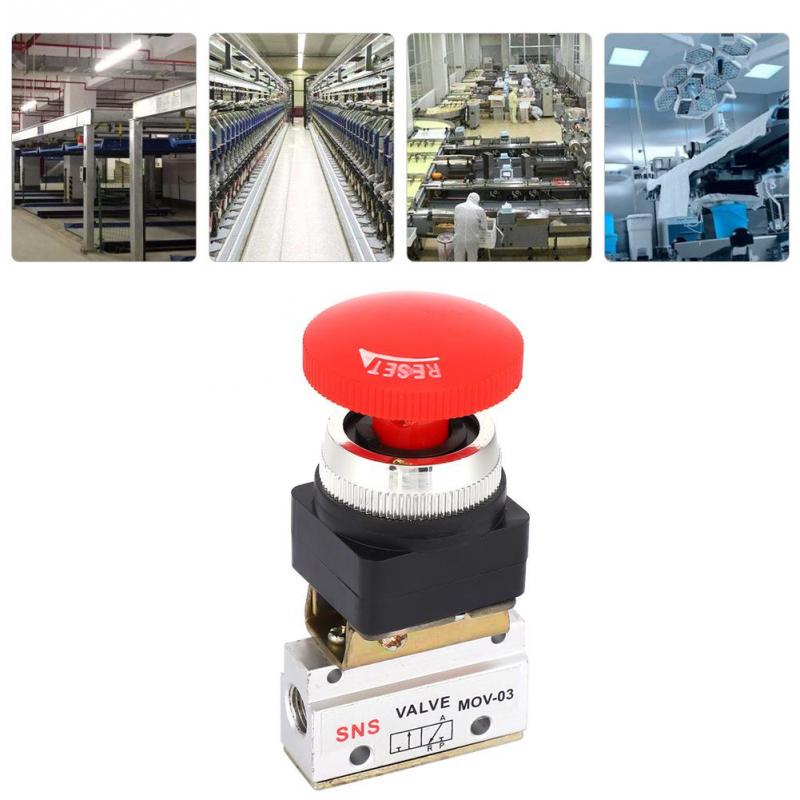 Buy 2 Position 3 Way G1/8 Pneumatic Mechanical Valve Push Button Switch MOV-03 at affordable ...