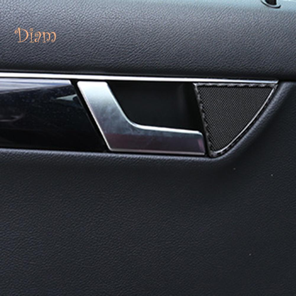 Buy N.E 2Pcs 3K Carbon Fiber Car Door Audio Speaker Ring Stickers ...