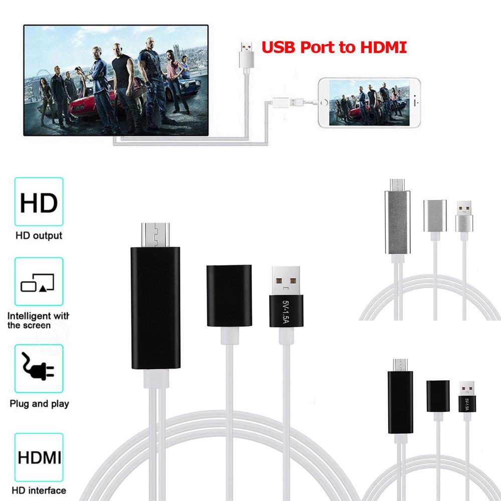 Buy USB 3.0 To HDMI 4K HD 1080P HDTV AV TV Adapter Cable Cord For ...
