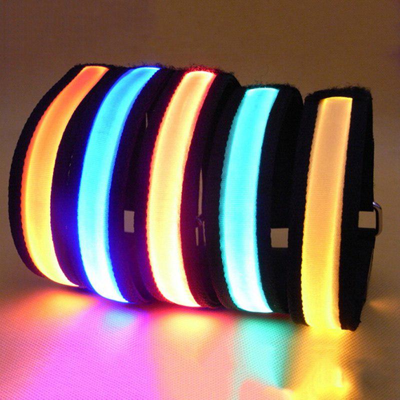 Buy 1 Pair Running Light Sports LED Wristbands Adjustable Glowing ...