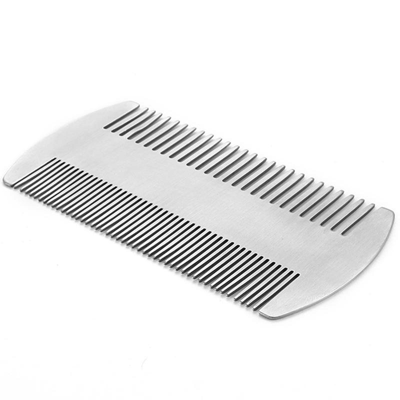 Dual Action Stainless Steel Edc Credit Card Size Comb Wallet Comb ...