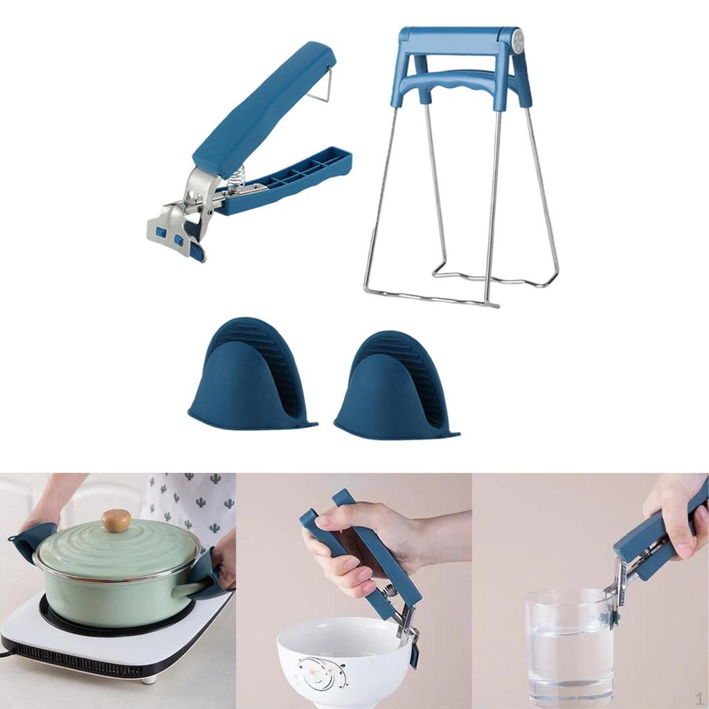 Buy Anti Scalding Bowl Dish, Plate Gripper Clips Tongs Clamp Holder for ...