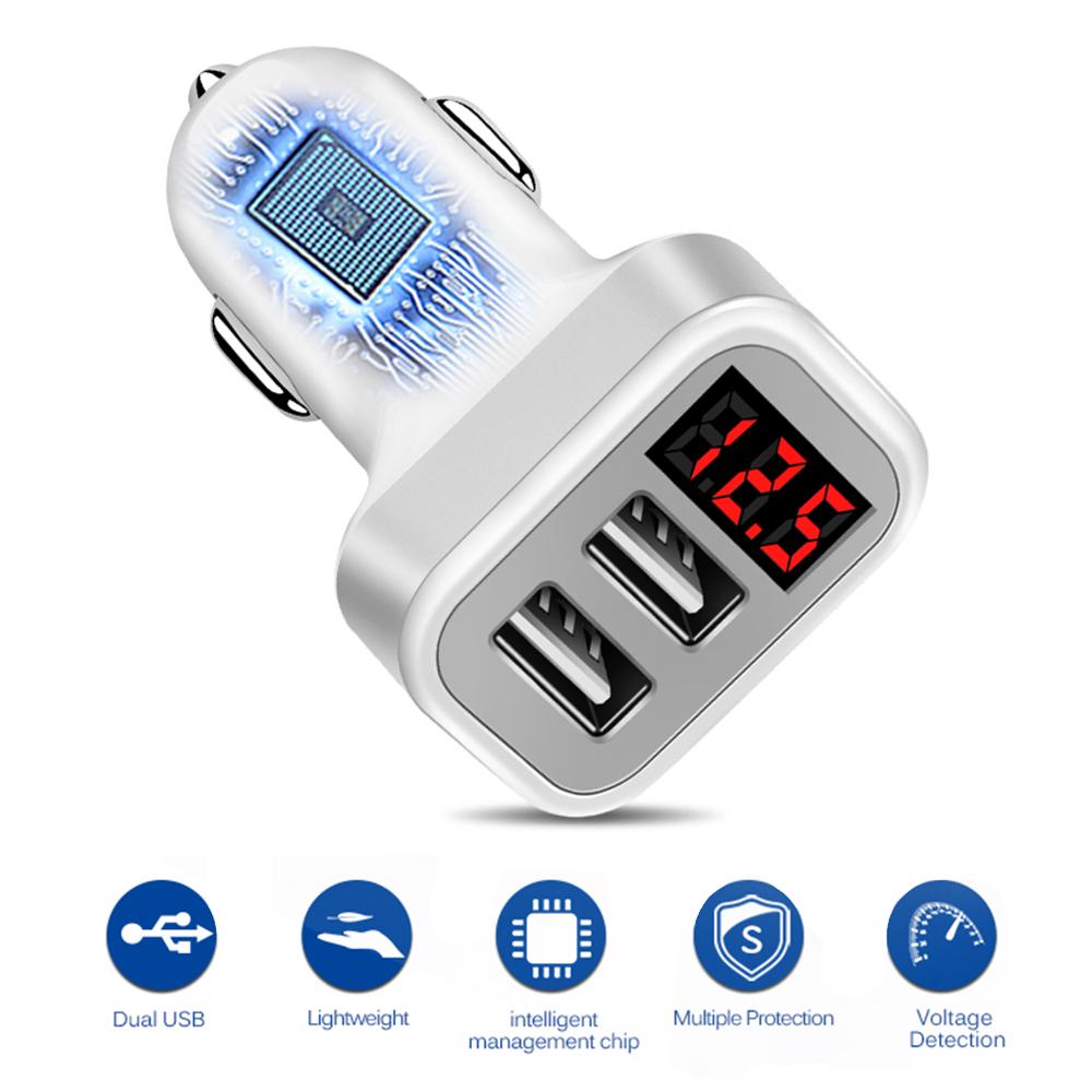 Buy Dual USB Port Digital Display Screen Car Charger at affordable ...