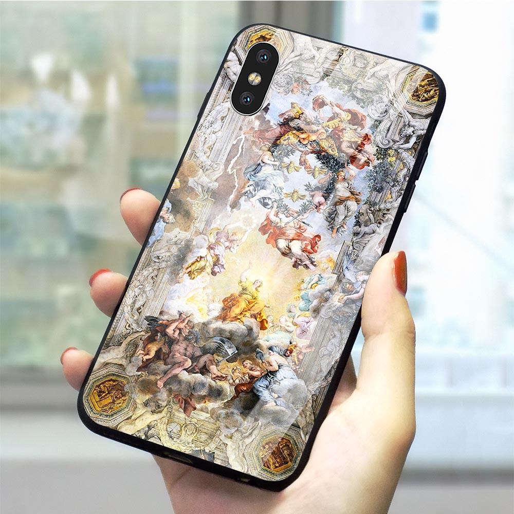 Palace of Versailles Glass Phone Case For iPhone 5S Cover 7 8 Plus X XS ...