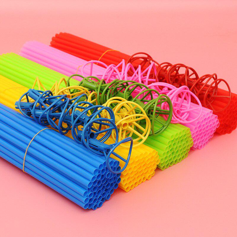 Buy 40cm 50pcs Ballon Stick Balloons Accessories Aluminum Ballon Stick ...