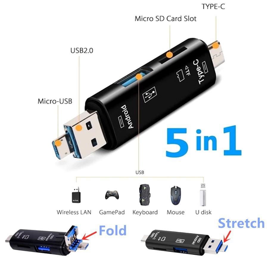 Buy 4 Style USB Type-C OTG Card Reader Flash Drive Reader TYPE-C ...