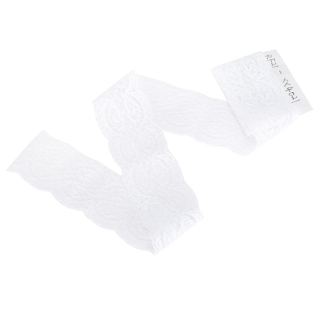 Buy 4cm Decorative Lace White Nylon Zigzag Pattern Trim Ribbon Clothing ...