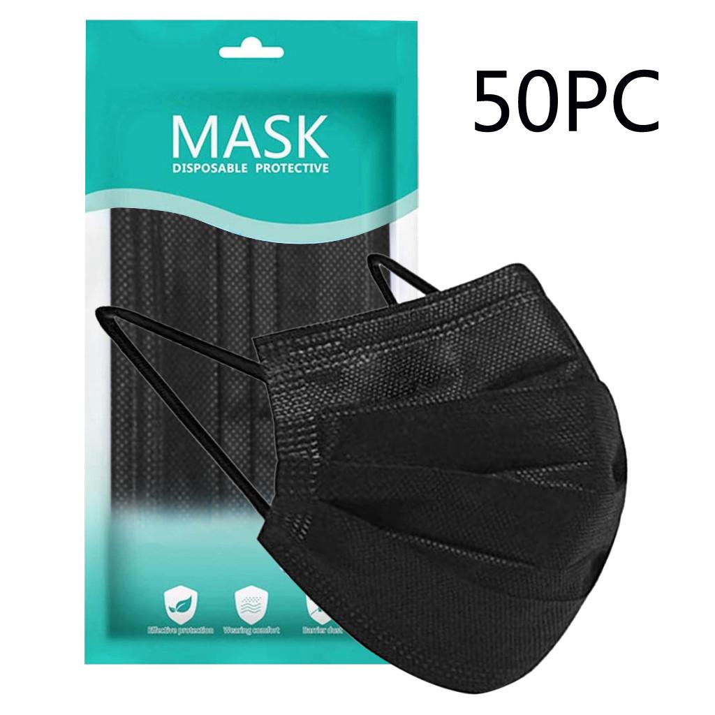 Buy Disposable Face Mask Anti Dust Personal Mask 3Ply Ear Loop 50PC at ...