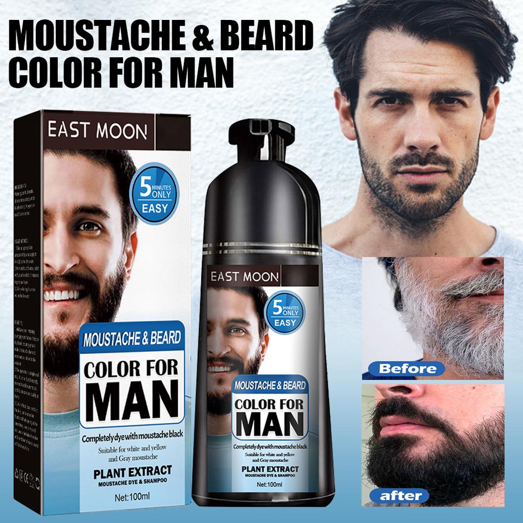 Cheap Maijiabao 100ml Men Beard & Mustache Dye Color Shampoo Natural ...