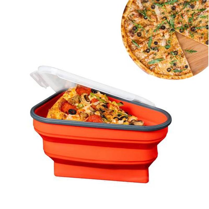 Buy Reusable Pizza Pack Container Box Slice Foldable Triangular Pizza ...