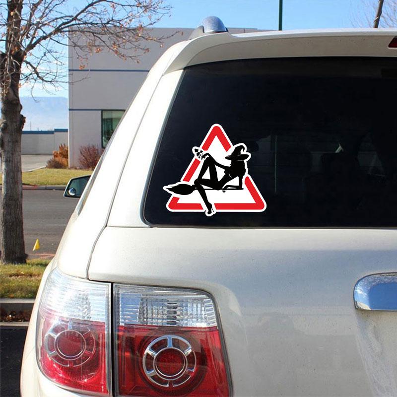 Cheap Metvi Sticker Stylish Witch Car Sticker Funny Waterproof Auto ...