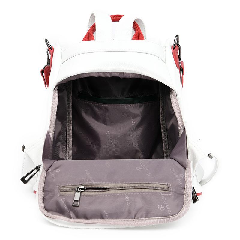 Buy Shoulder Bag Women's New Fashion White Anti-theft Soft Leather ...