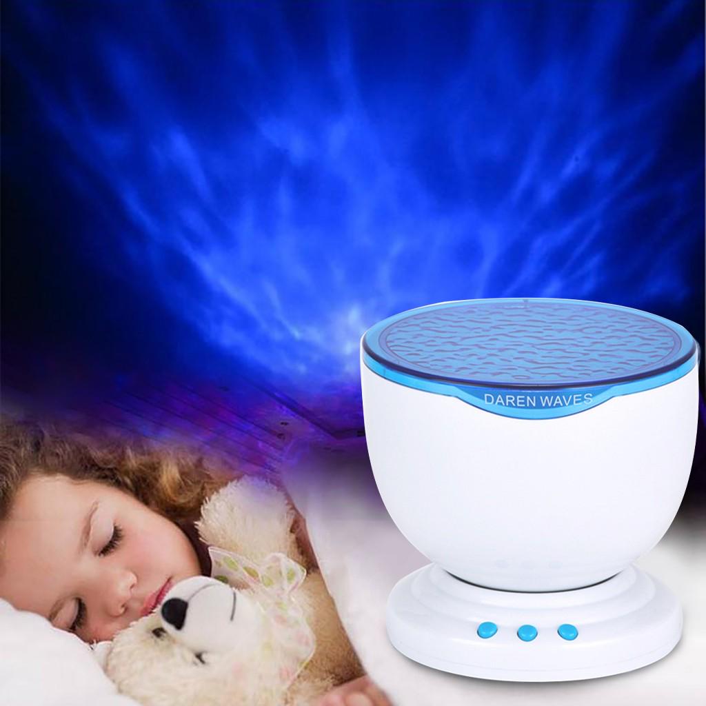 Calming Autism Sensory LED Light Projector Toy Relax Blue Night Music ...