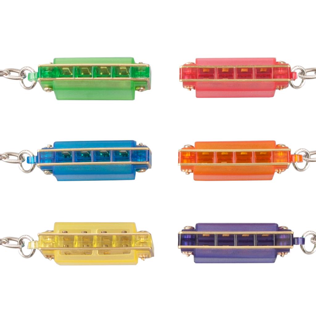 Buy 6pcs Keychain Harmonic Harmonica Mini 4 Holes Small 6 Colors Set at ...