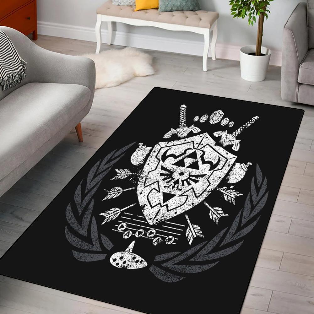 💰Koop Zelda Symbol Floor Rug Doormat Carpets Zelda Knight L Mat Room ...