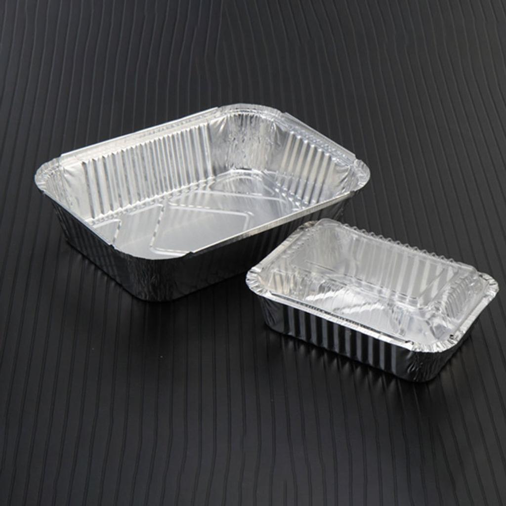 Buy Tin Carton Barbecue Rectangular Aluminum Foil Box Lunch Box Tin ...