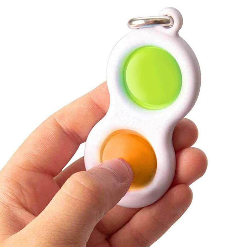 Buy Anti Stress Relief Keychain Hand Toys Push Bubble Decompression ...