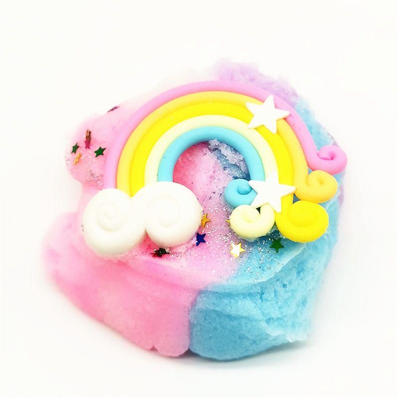 Buy Rainbow Wire Drawing Mud Slime Snow Mud Thousand Silk Slime Slime ...