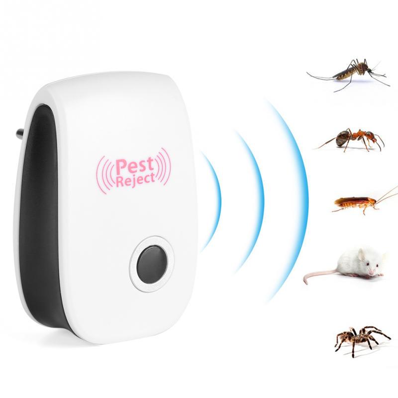 Buy 4Pcs EU/US Plug Electronic Ultrasonic Mosquito Repeller Cockroach ...