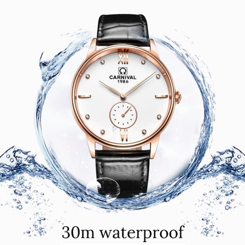 Buy Small Second Dial Watch Men Watches Luxury Quartz Watch Leather ...