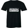 Buy Definitely Not A Cop Mens Police T -Shirts Male Short -Sleeve T ...
