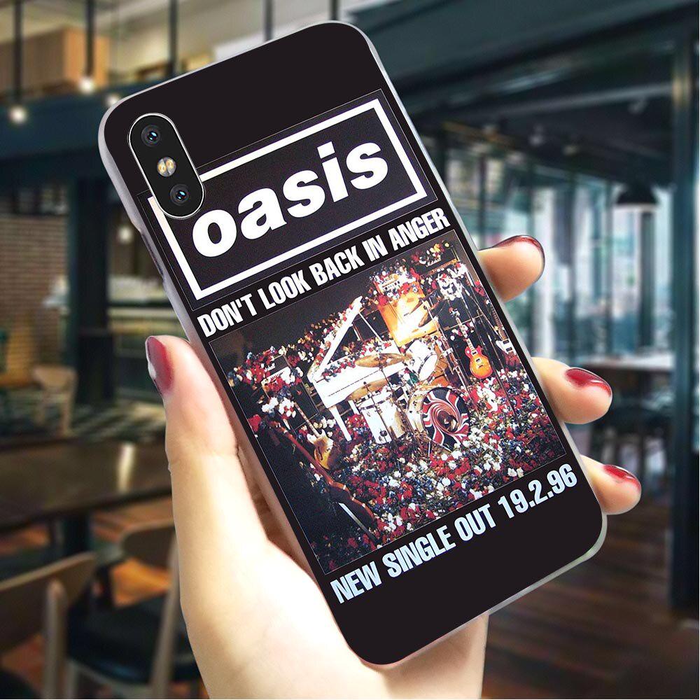 Buy Oasis Band Plastic Phone Case for iPhone 6S Cover 8 XR X 7 Plus 6 5 ...