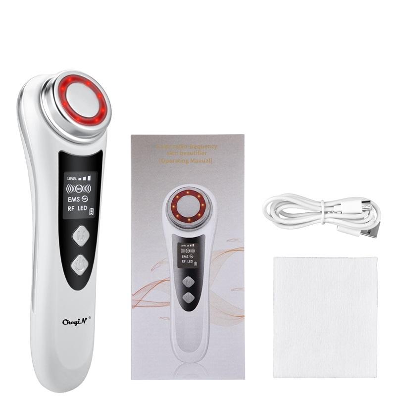 Buy CkeyiN Facial Beauty Device Facial RF EMS Massager with LED Light ...