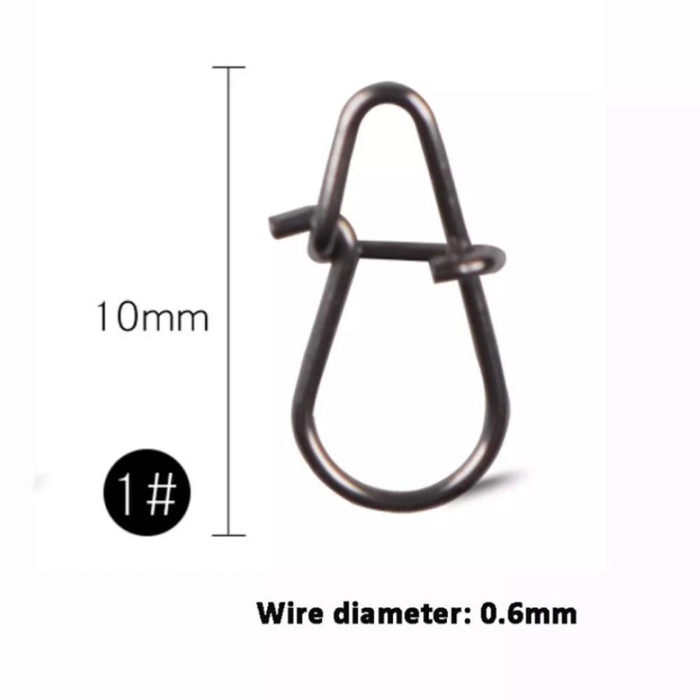Satın alın 20Pcs Fish Hook Lure Connector Fast Clip Lock Safety Snaps ...
