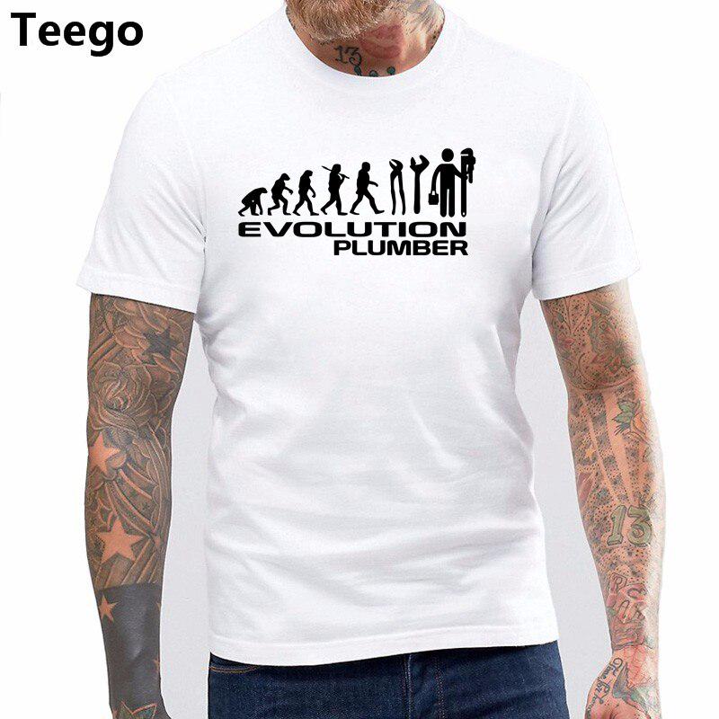 Buy Tees Men S Clothing Big Size S Xxl Print4U Evolution Of Plumber ...