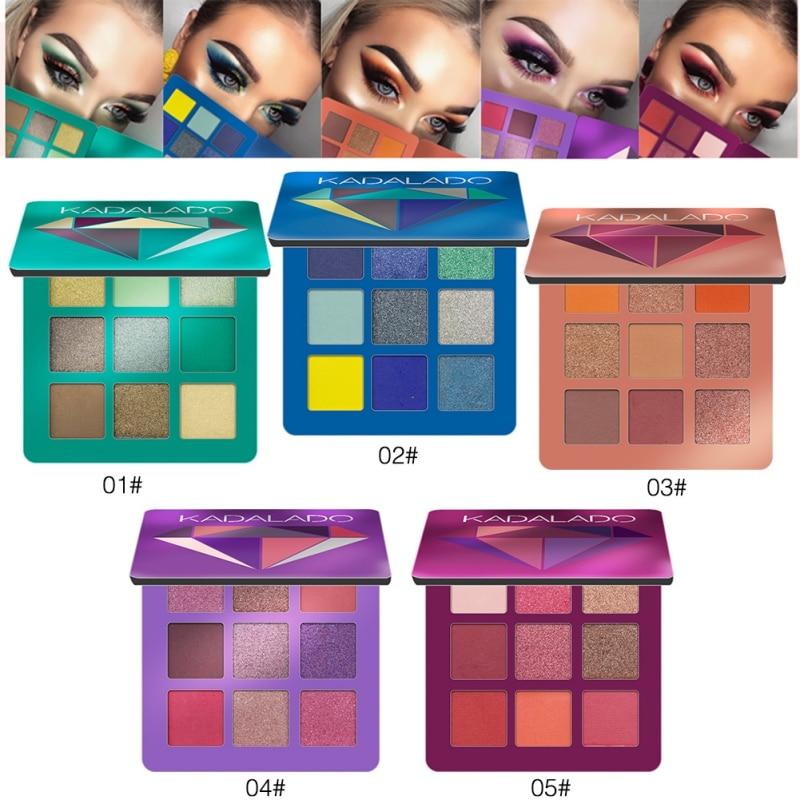Buy Nine-Color Mixed Eye Shadow Palette Smudge-Proof Waterproof Matte ...