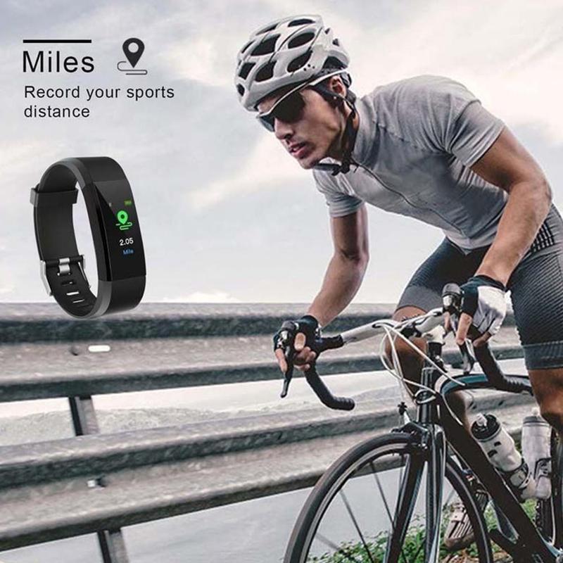 115plus Waterproof Smart Band Health Bracelet Heart Pressure Rate ...